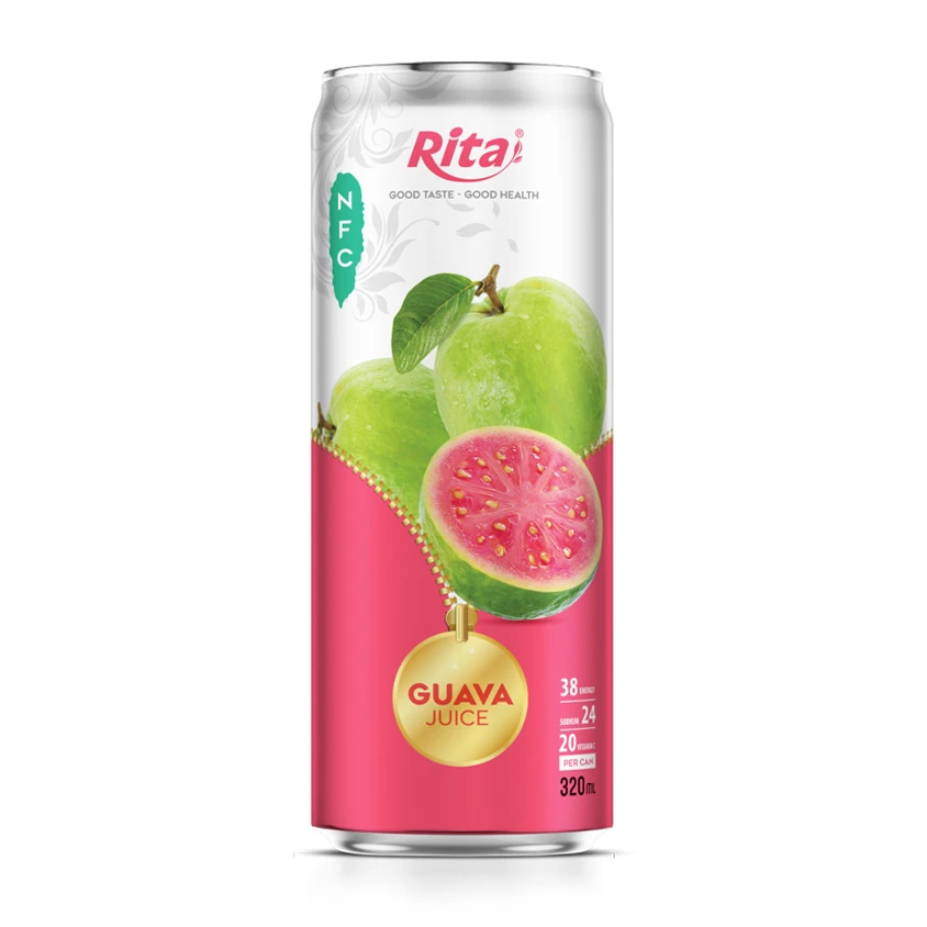 Fruit Juice: Guava Juice Drink 320ml Can Rita Brand