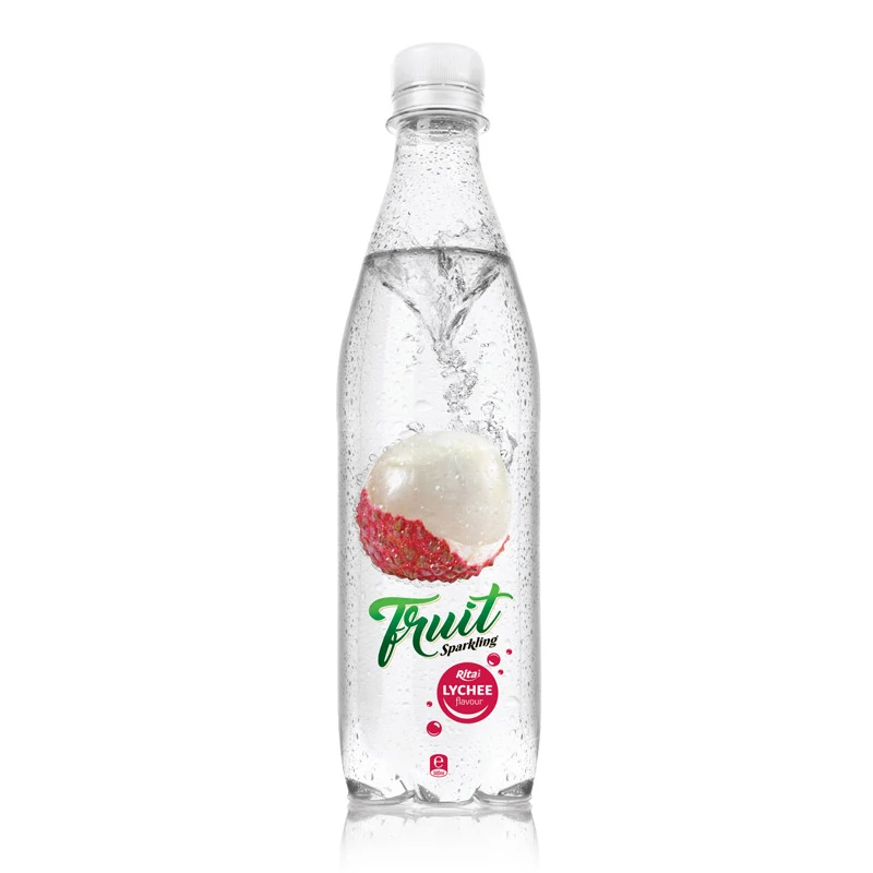 Carbonated Drink: Lychee Flavor Sparkling Water 500ml Bottle